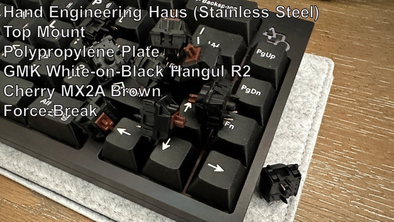 Cadlab CNC x Hand Engineering Haus | PP Plate | Cherry MX2A Brown | Top ...