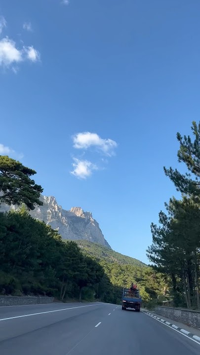 31 На Крым☀️ Дорога вдоль черного моря из Севастополя в Ялту🌅 Вид на