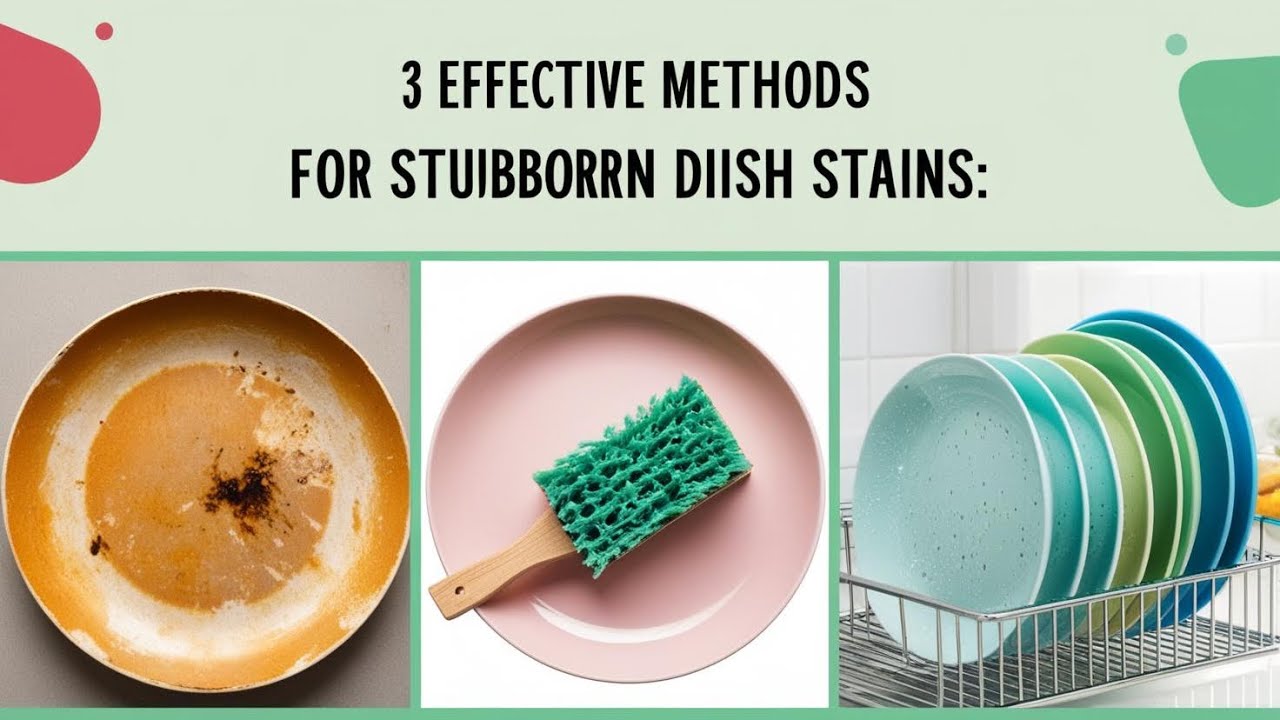 3 Effective Methods for Stubborn Dish Stains - YouTube
