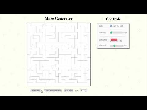 Maze Generator - Javascript - YouTube