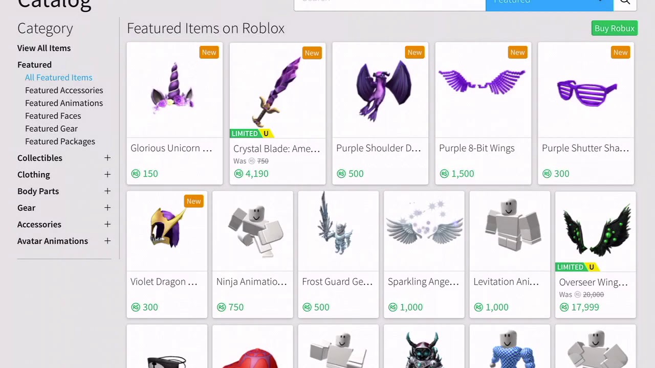How to buy items using Robux - YouTube