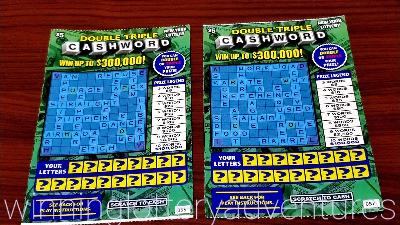DOUBLE TRIPLE CASHWORD $3 NY LOTTERY SCRATCH OFFS (Set of 2) - YouTube