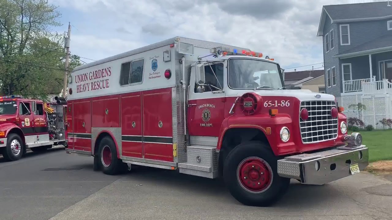 Union Beach Fire Department (Union Gardens Fire Co) 65-1-86 Responding ...