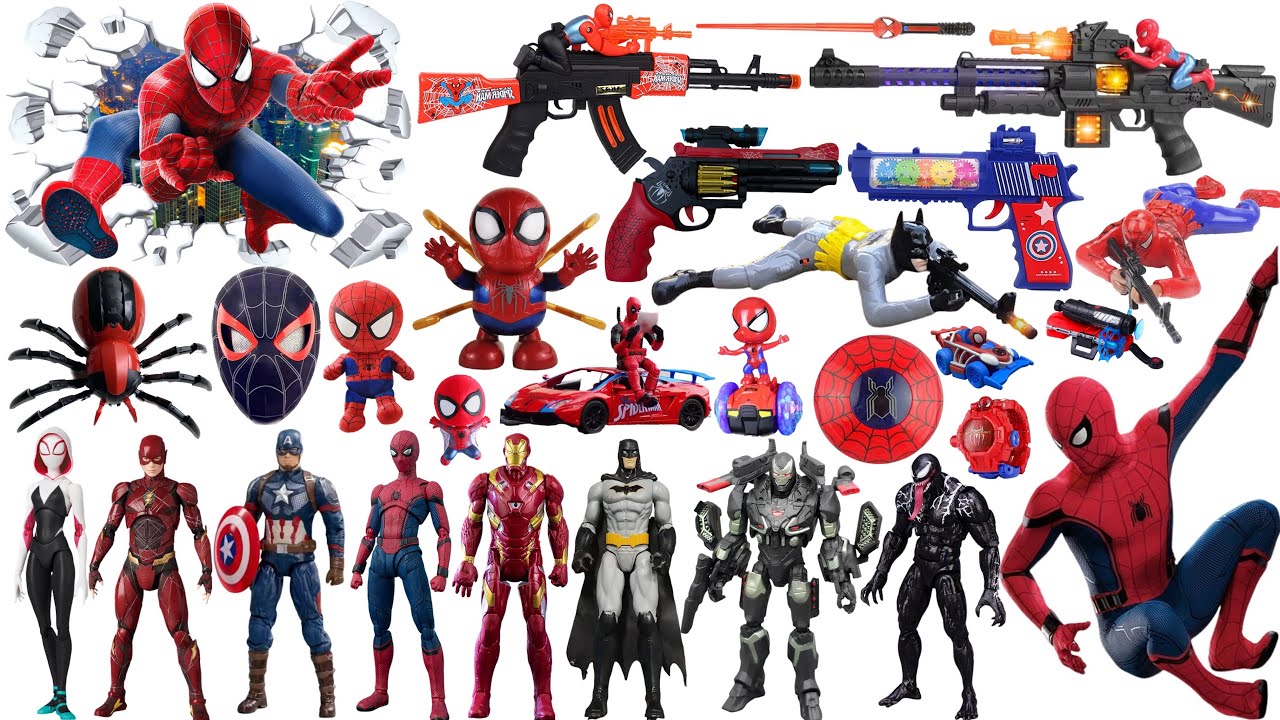 Marvel Popular Toy Collection | Spider Man Action Doll | Marvel Toy Gun ...