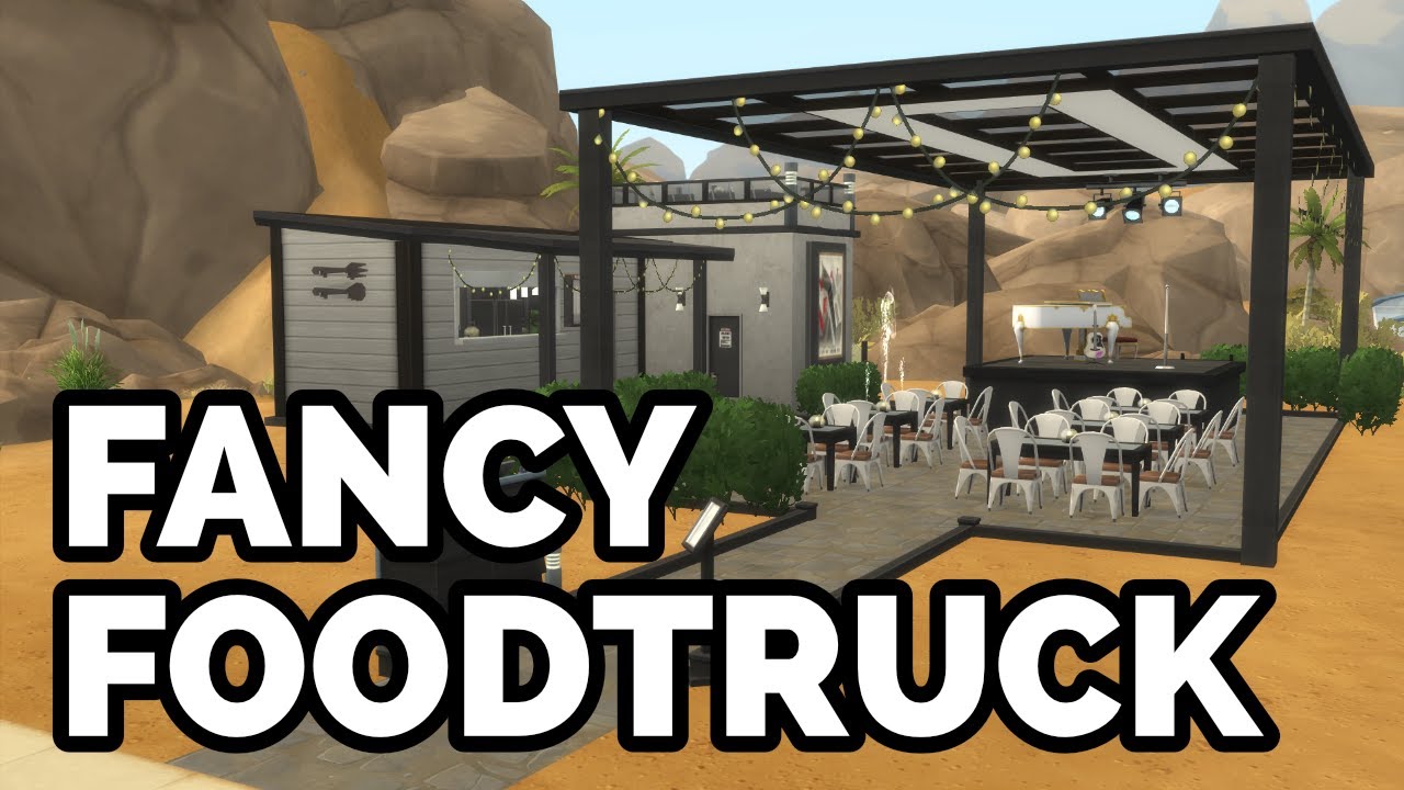 Fancy Foodtruck Restaurant | The Sims 4 Speed Build - YouTube