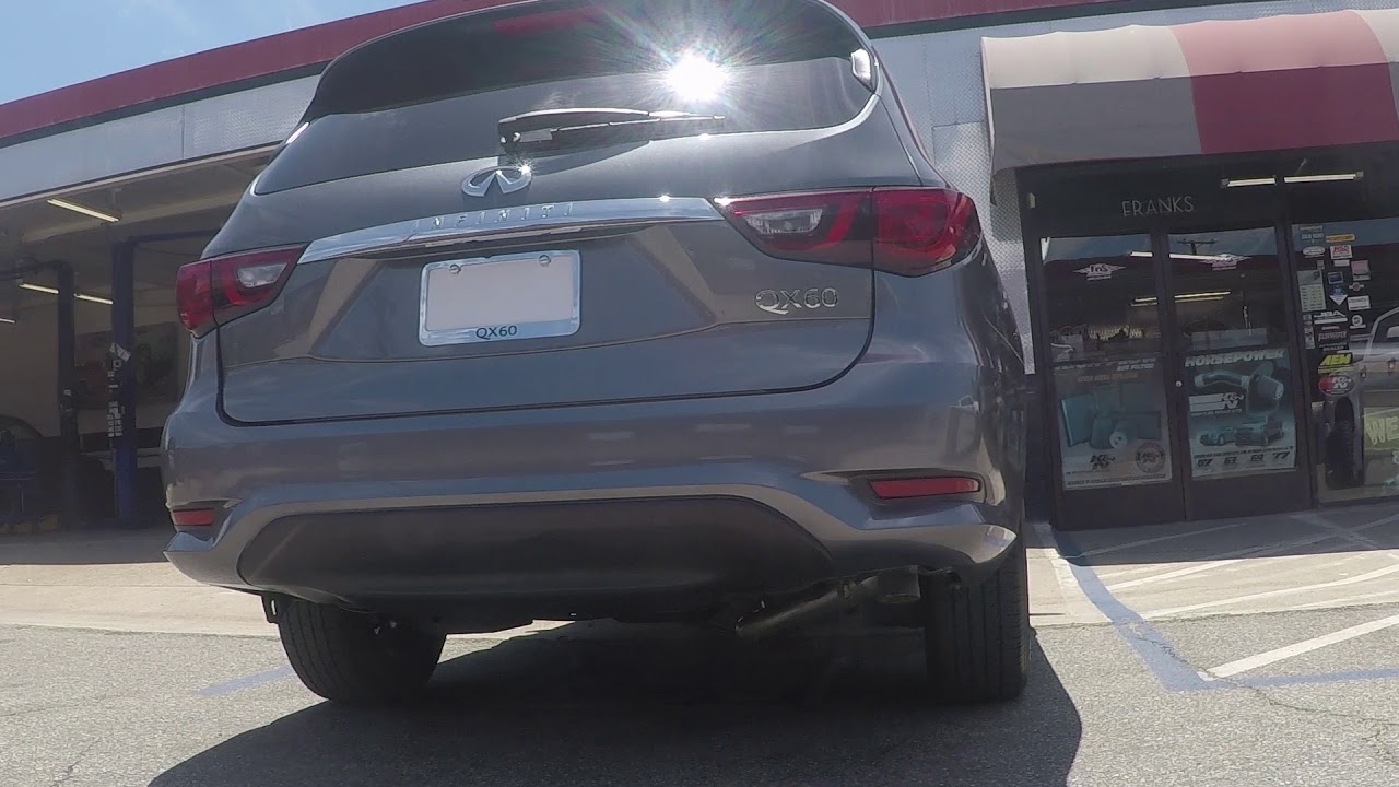 Infiniti Qx60 Custom Exhaust - YouTube