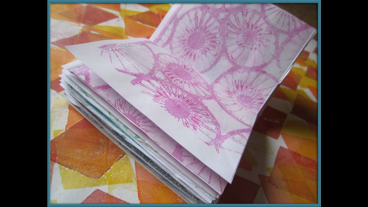 115. Mini Art Journal Gelli Plate - YouTube