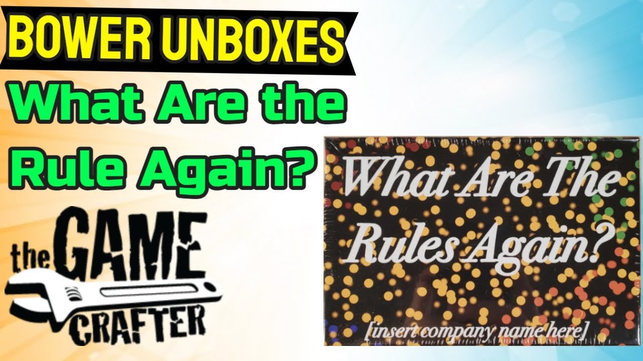 What Are The Rules Again? Deep Unboxing - YouTube