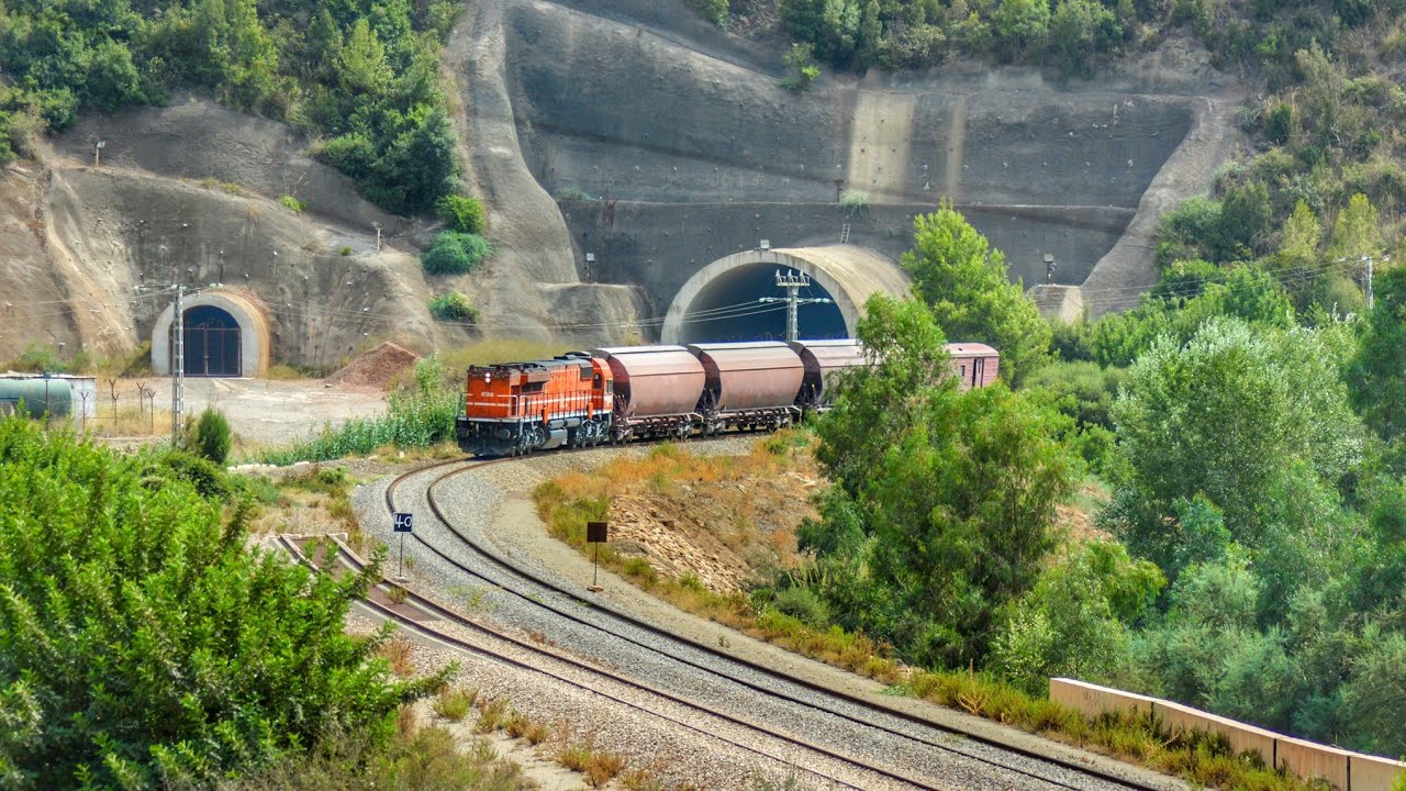 SNTF : quelques trains en passage entre Oued Djer et El Affroun / ligne ...