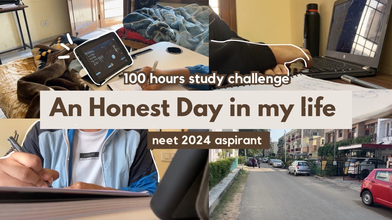 Hectic day in my life 📚🤯 l 100 hours study challenge l neet study vlog ...