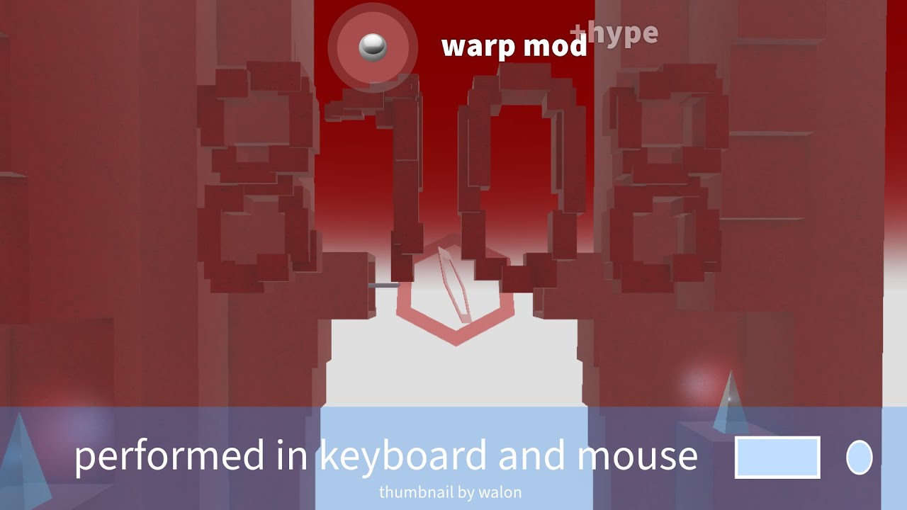 [ON KEYBOARD AND MOUSE] Progress #2: smash hit "WarpMod" - 8108 distance/score - YouTube