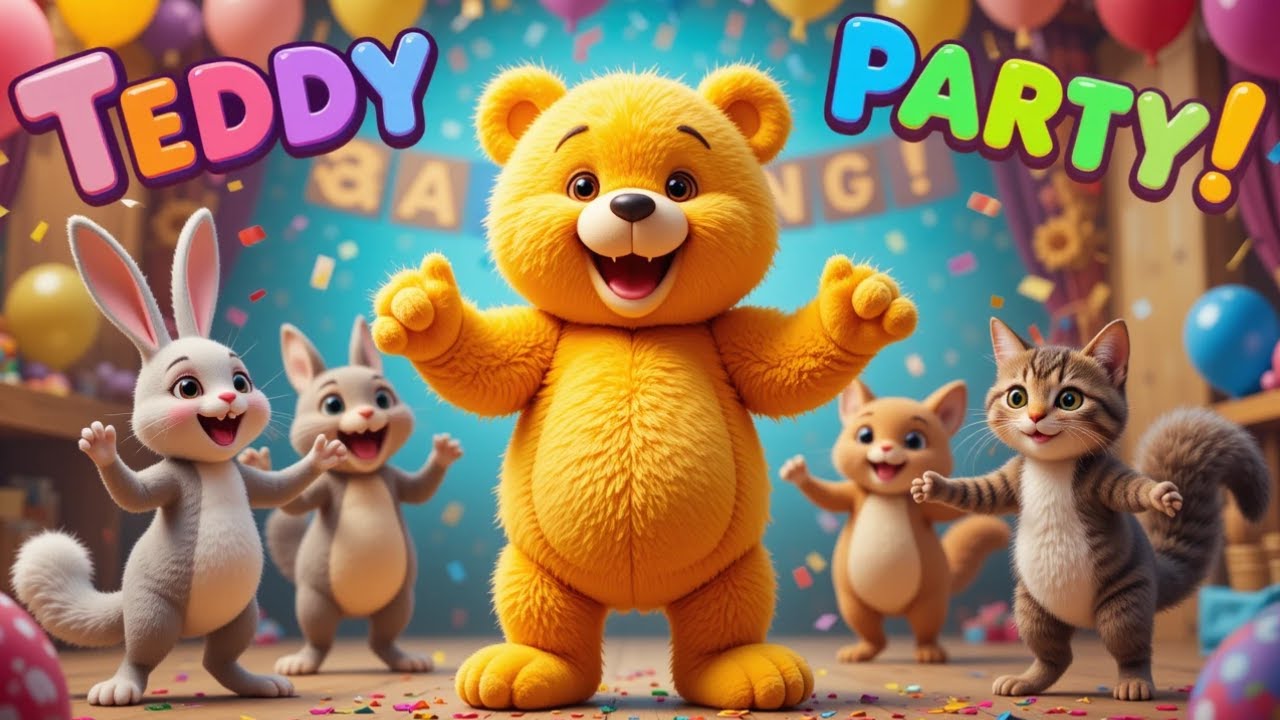 Teddy Bear Dance Party | Fun Teddy Bear Song for Kids | Kids Cartoons ...