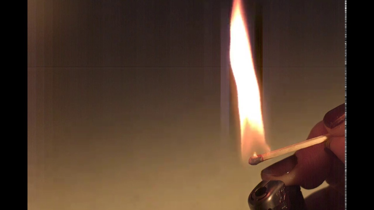 Lighting a match in slow motion - 2300 FPS - YouTube