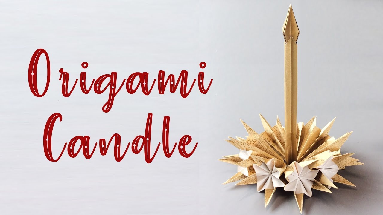 Origami Christmas Candle Decoration Tutorial designed by Tsu Do Ing ...