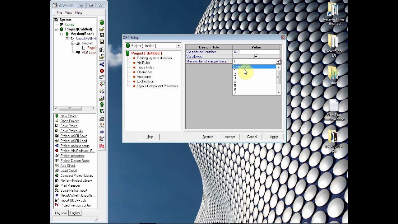 How to set Project Design Rules - YouTube