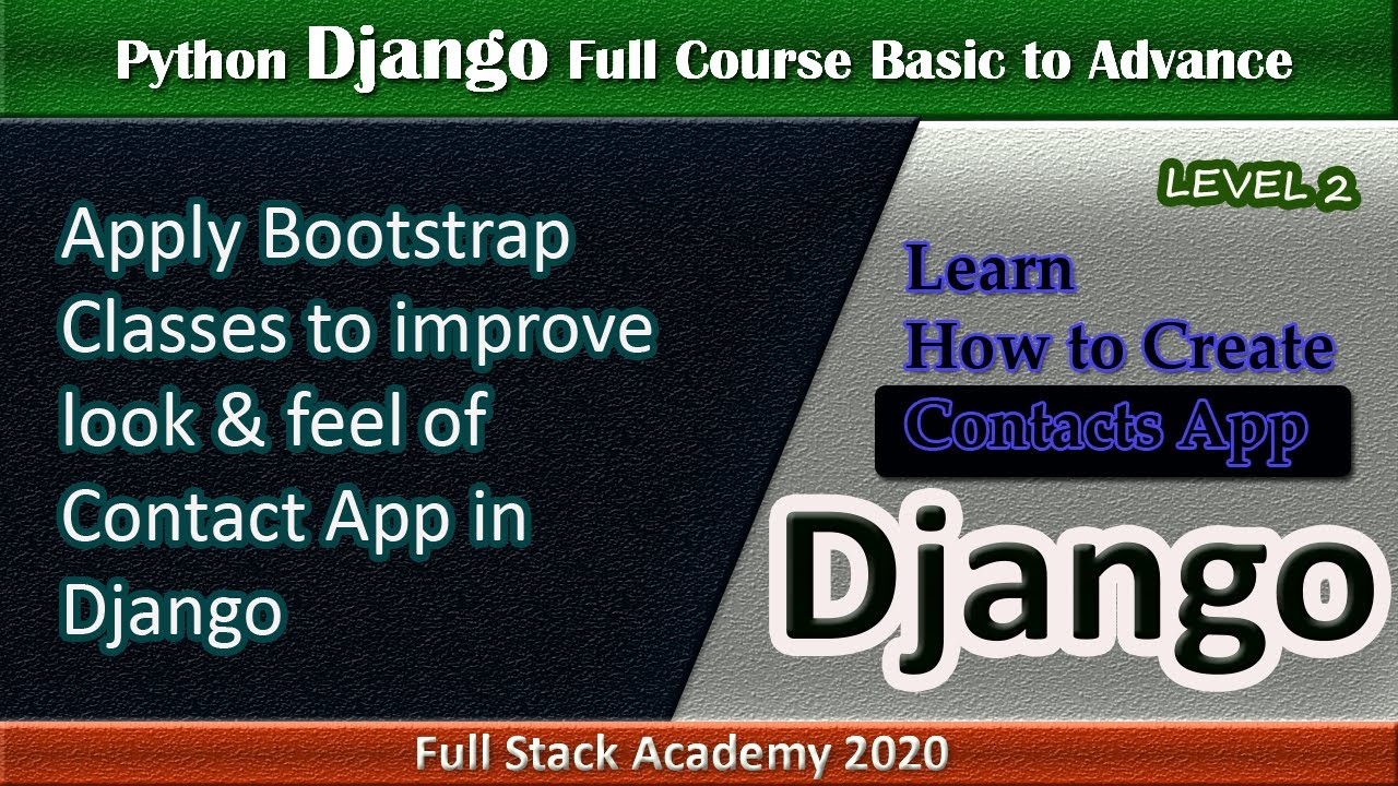 Python Django CRUD Bootstrap Implementation - YouTube