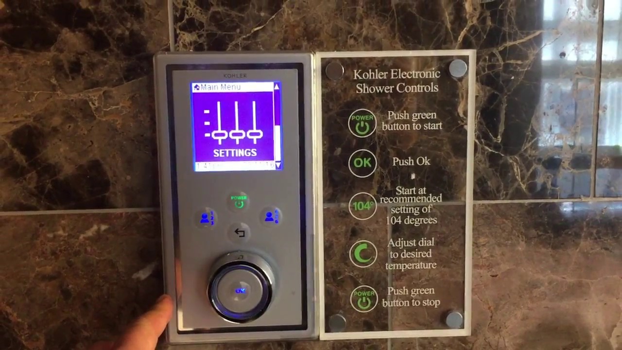John Teng Reviews the Bathroom Kohler Electronic Shower Controls at the ...