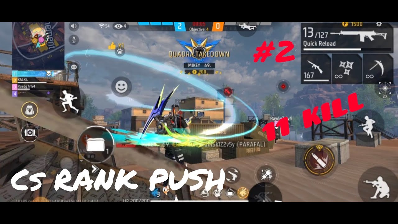 CS RANK PUSH IN FF - YouTube