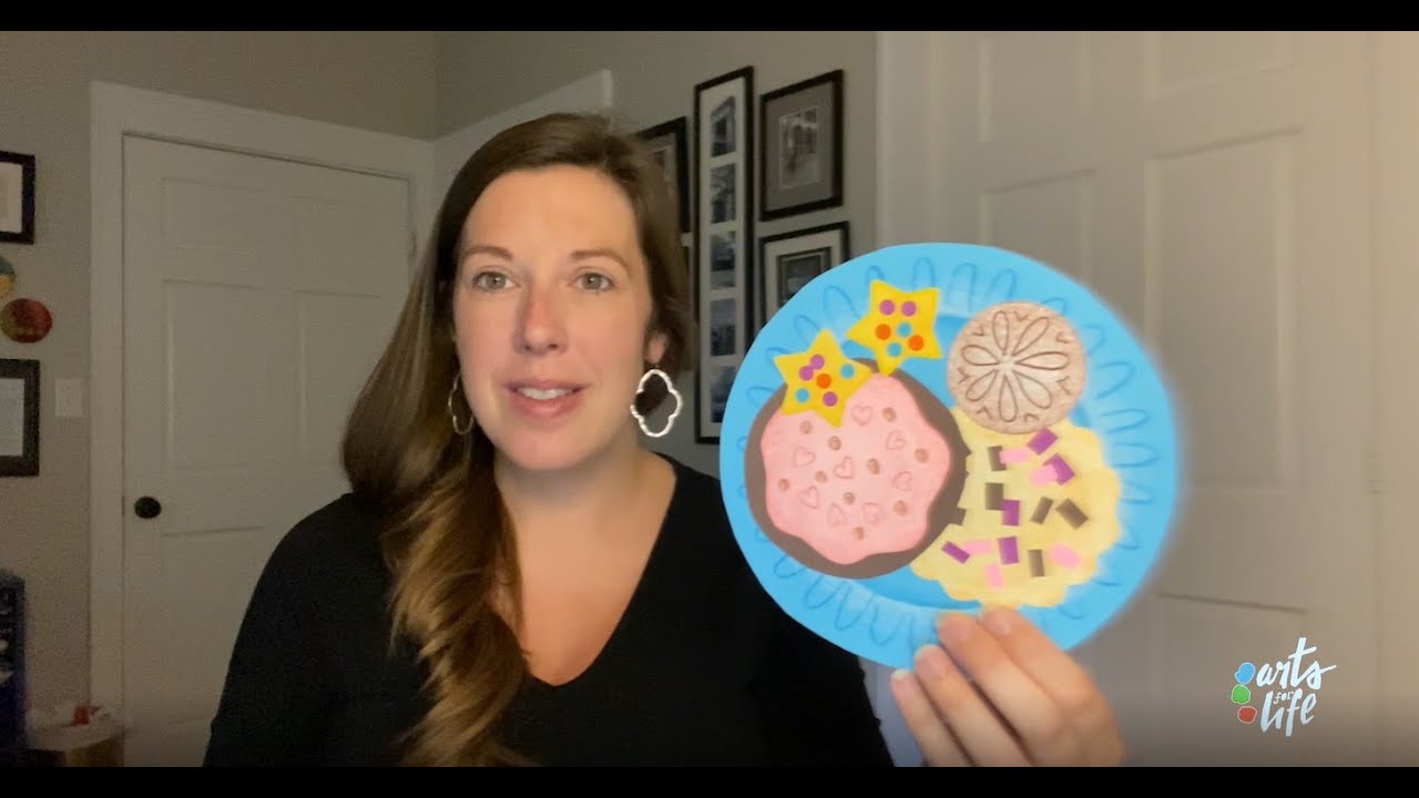 How to make a Paper Cookie Plate Collage - YouTube