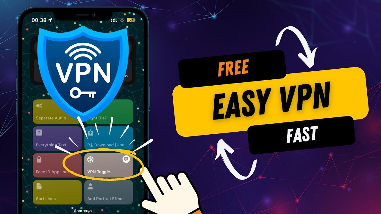 Connect FREE VPN on iPhone like a Pro with Siri Shortcut || FREE VPN ...