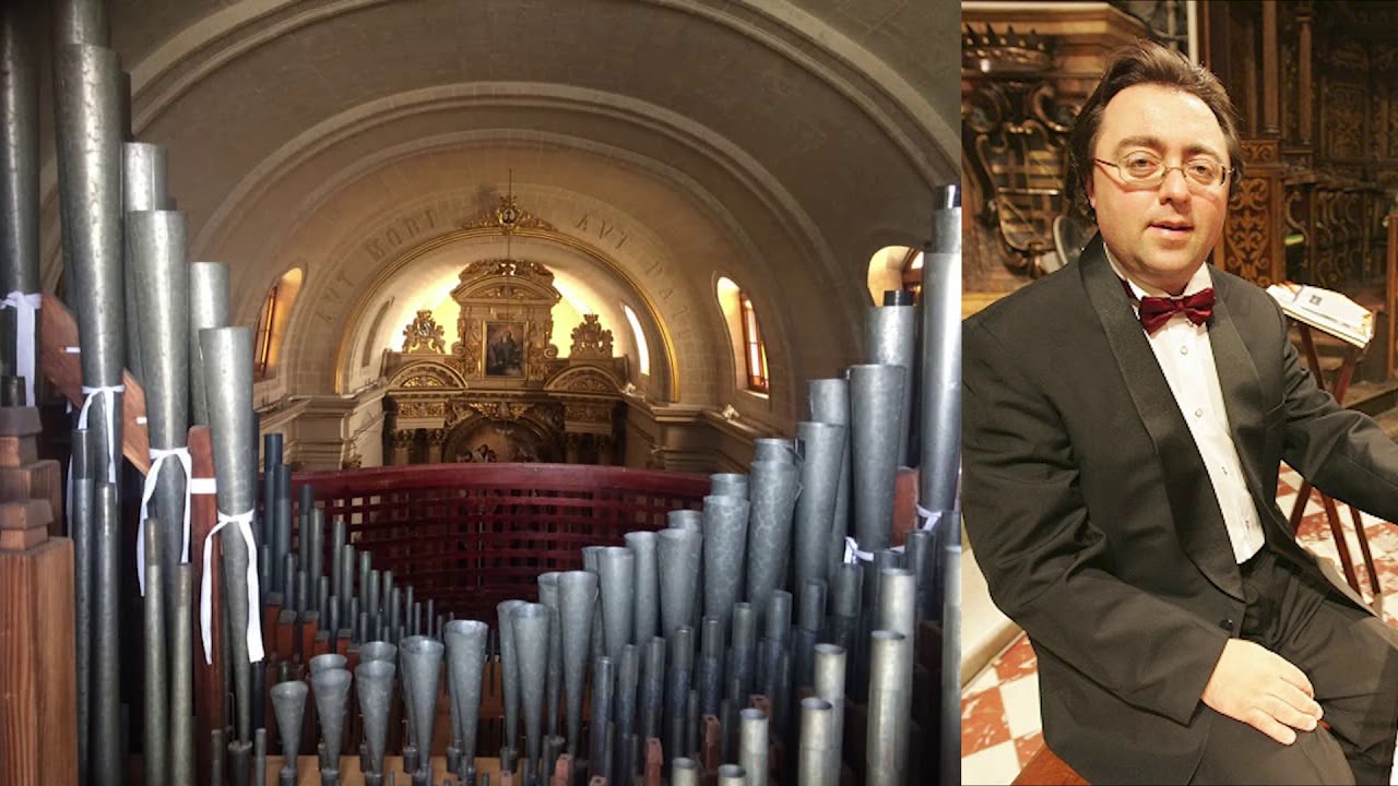 John Aquilina plays the restored organ at St. Theresa Priory, Cospicua ...