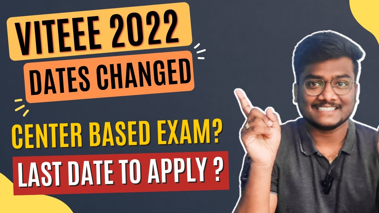 VITEEE 2022 Dates changed | Is Exam Online or Offline? - YouTube