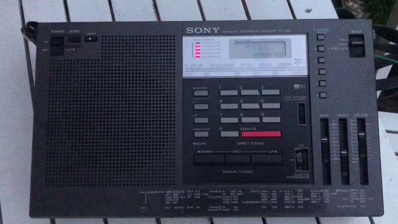 The revolutionary Sony ICF-2001...still working after nearly 40 years ...