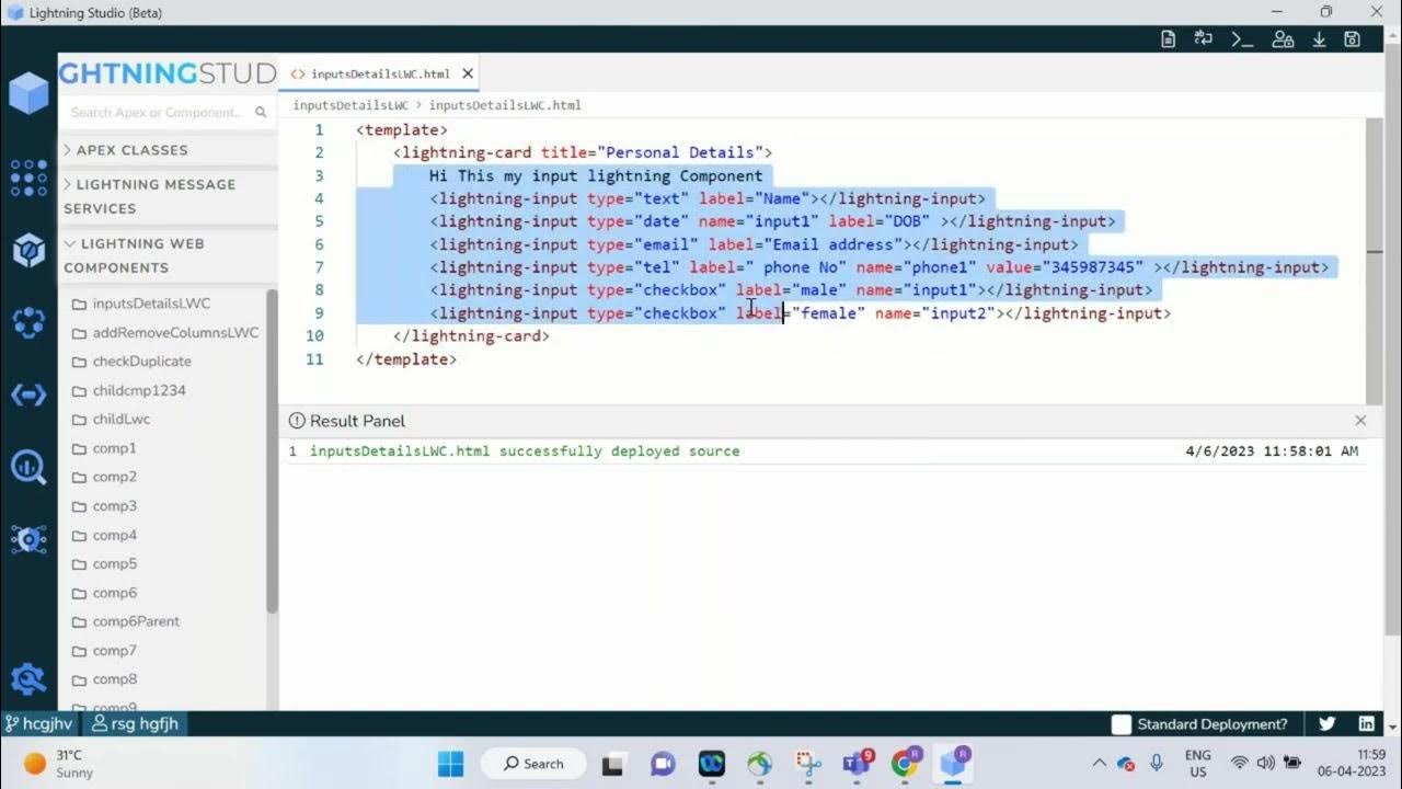 SFDC Pathshala## LWC Part 3 ## Input fields and button Creation # for Beginners/Experienced ...