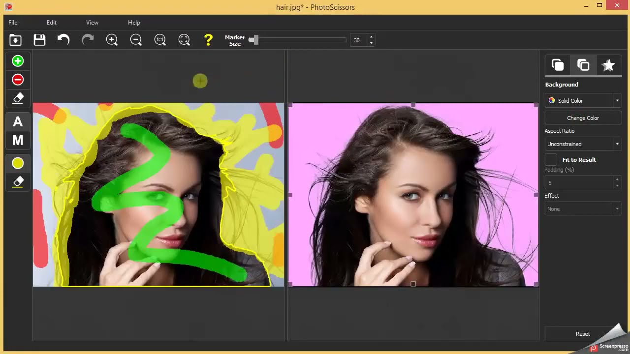 PhotoScissors 6 How To Delete Background Around Hair In 3 Simple Steps PhotoScissors 6 How To Delete Background Around Hair In 3 Simple Steps