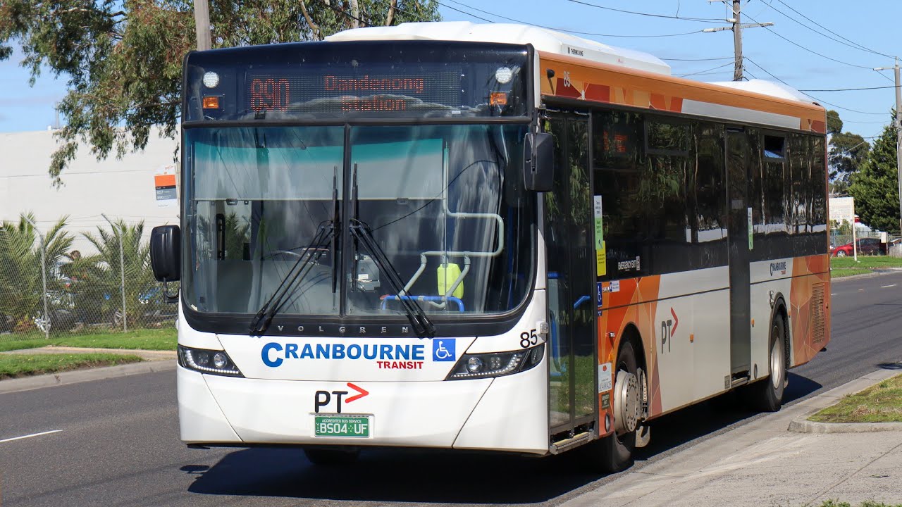 Cranbourne Transit Bus 85 Scania K310UB, Volgren "Optimus" - YouTube