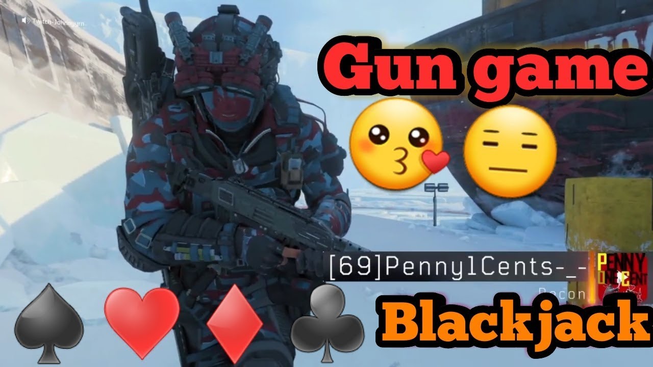 Blackjack gun game COD Black ops 4 - YouTube