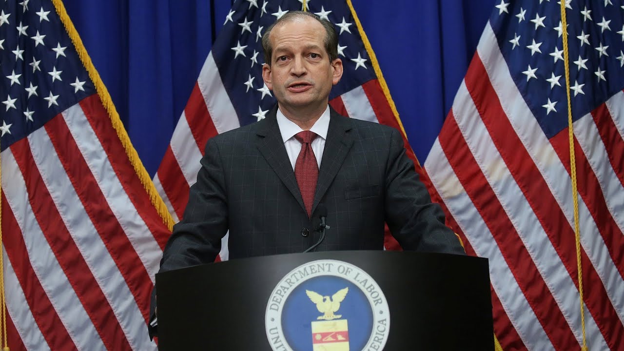 Watch Live: Labor Secretary Alexander Acosta Holds News Conference ...