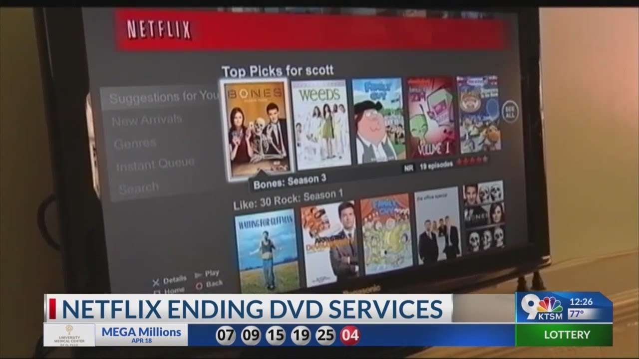 Netflix ending DVD services after 25 years. - YouTube