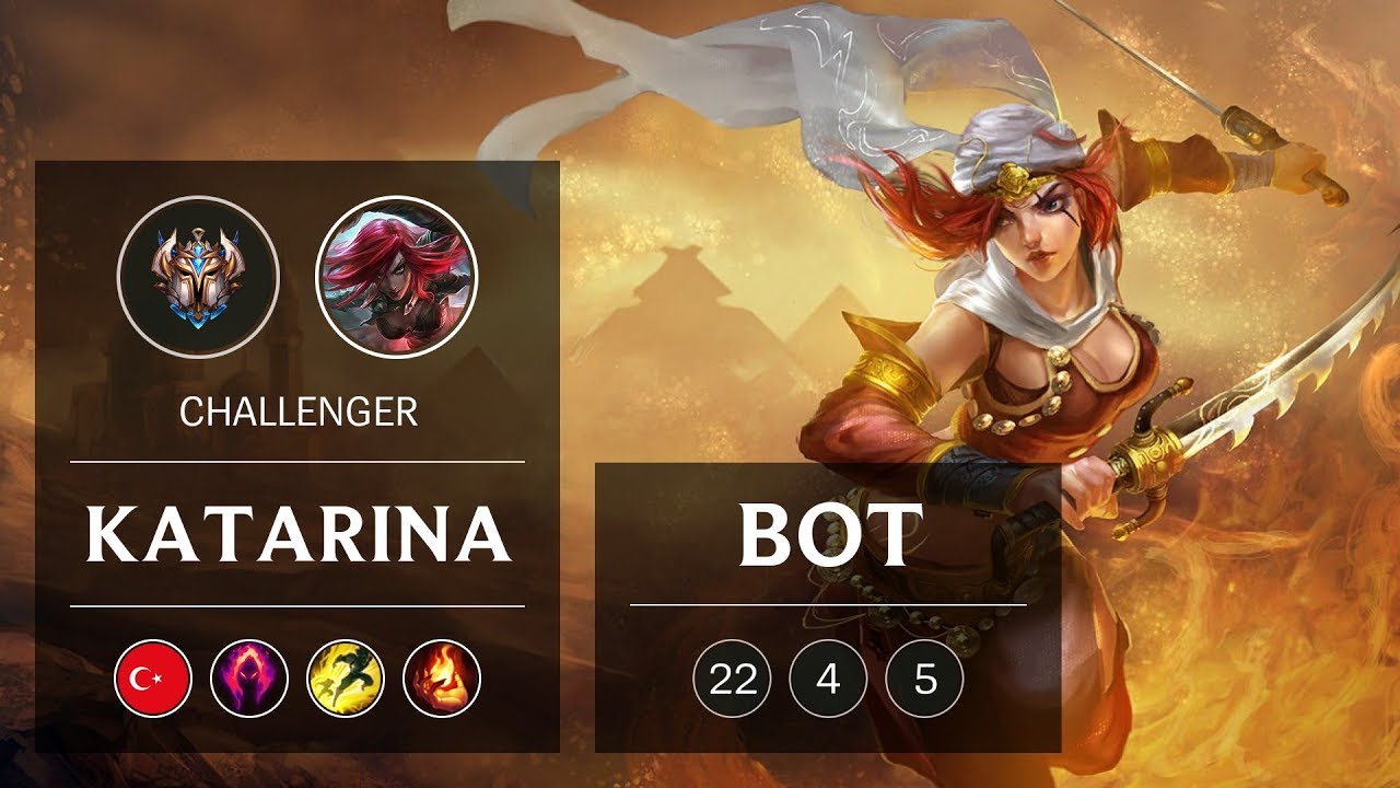 Katarina Bot vs Jinx - TR Challenger Patch 9.1 - YouTube
