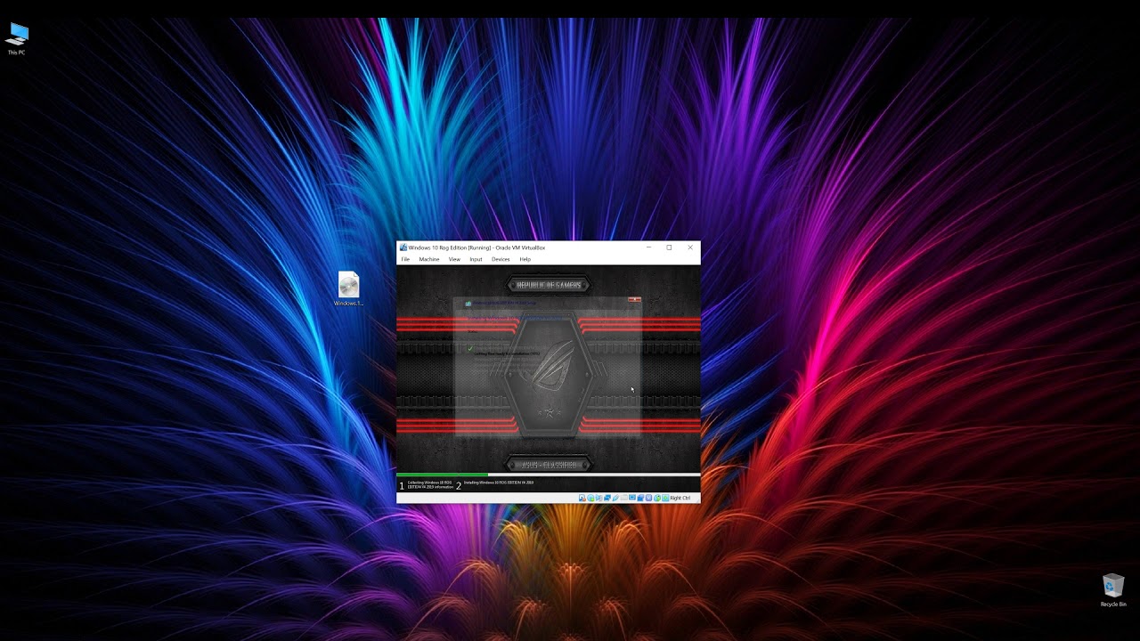 Instalare Windows 10 Rog Edition v4 pas cu pas - YouTube