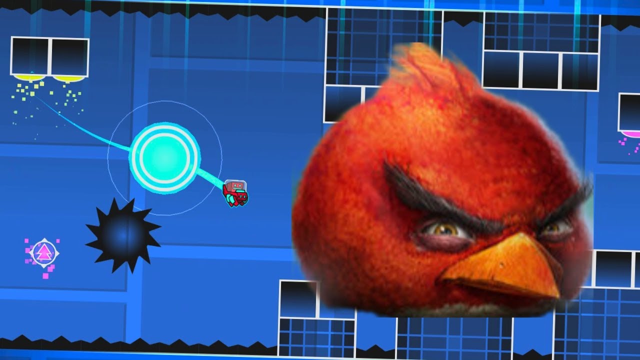 Geometry dash layout with random songs #7 / Angry Birds Theme - YouTube
