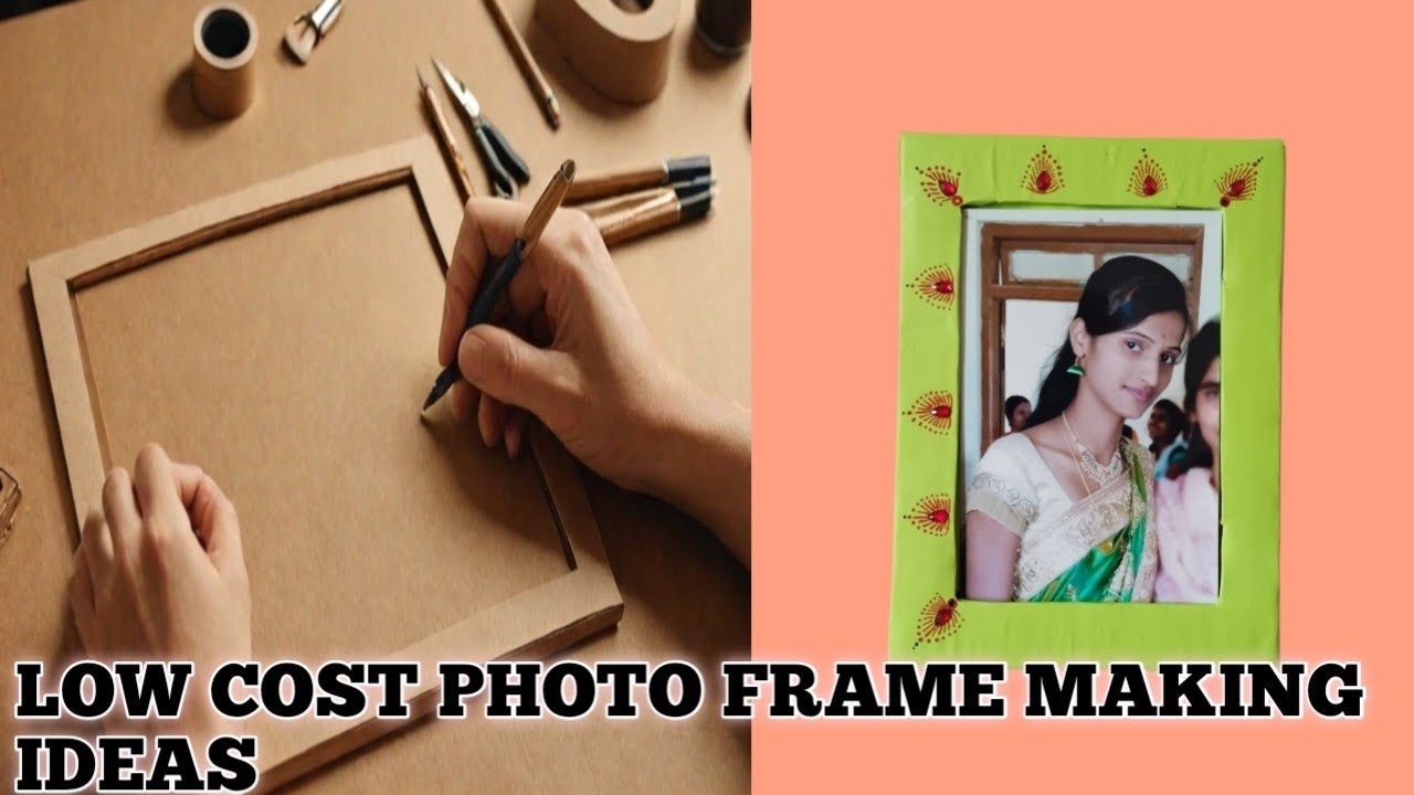 DIY Photo Frame from a Carton! Easy and Cheap Craft Idea @mukta_art ...