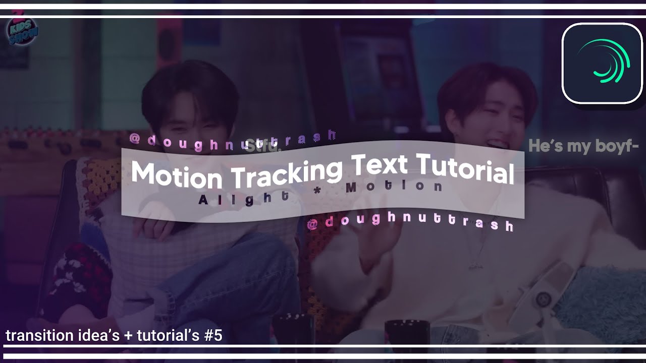 Motion Tracking Text || Alight Motion Tutorial #5 - YouTube