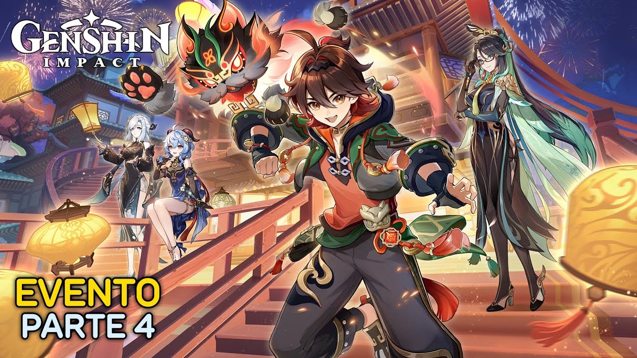 Rito de la Linterna 2024 Parte 4 ｜ Zhongli y Furina ｜ Hu Tao ...