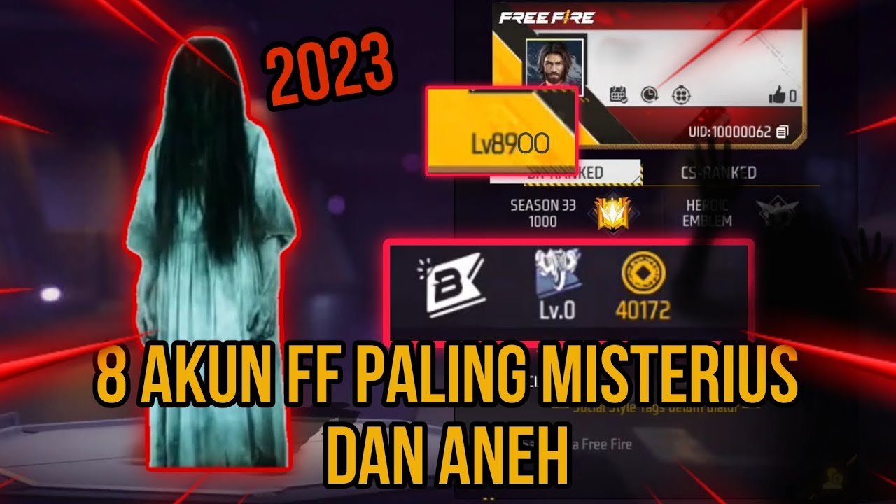 TOP 8 AKUN FF YANG PALING ANEH DAN MISTERIUS DITAHUN 2023?!!ASLI SEREM ...