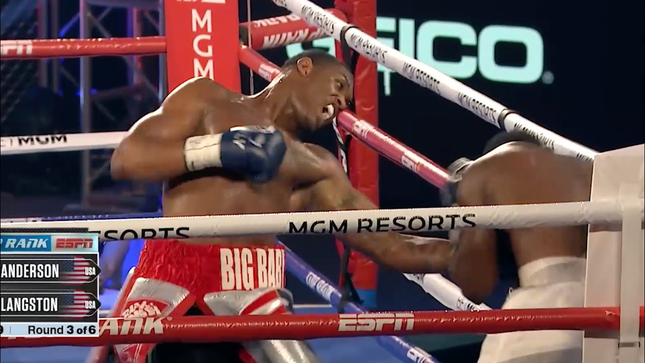 ON THIS DAY! FUTURE STAR JARED ANDERSON STOPS JOHNNIE LANGSTON IN THE ...