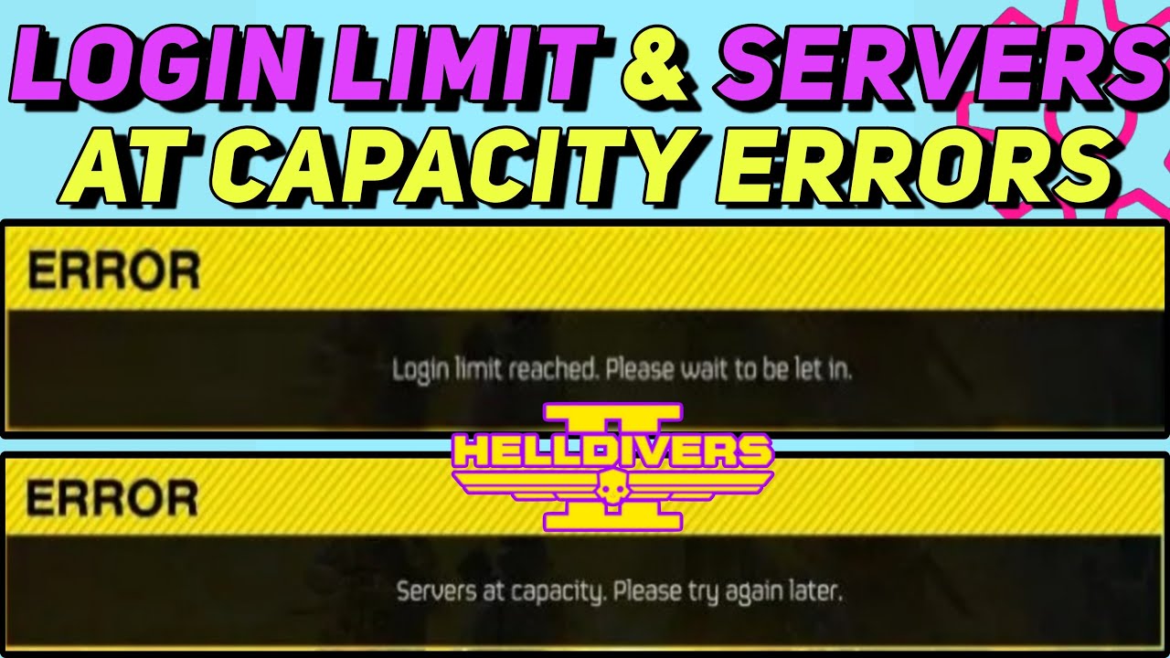 How To Fix Login Limit Reached And Servers At Capacity Errors In
