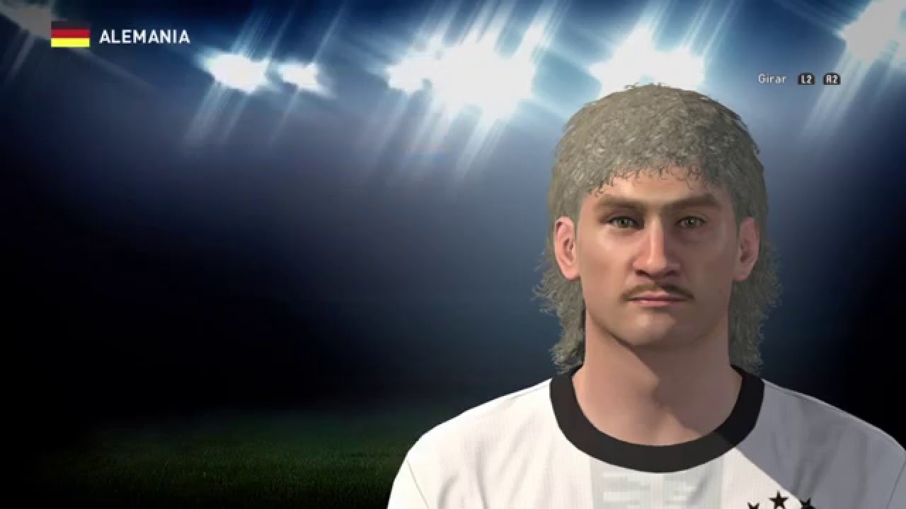 Rudi Voller PES 2016 Face Edit + Stats - YouTube