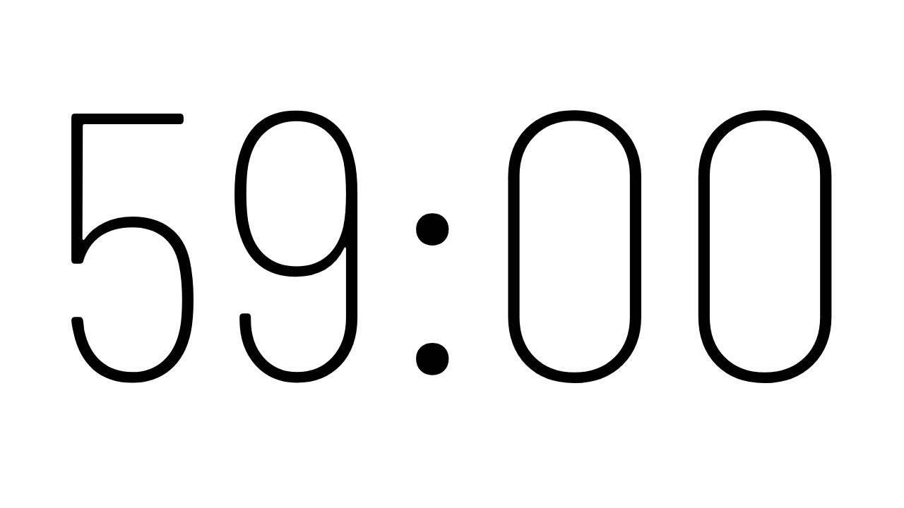 59 Minute Timer with Alarm - YouTube