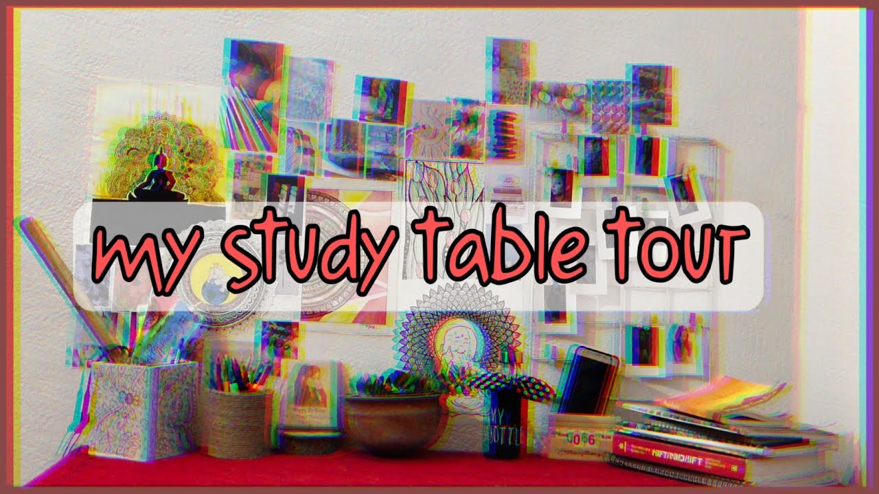 My study table tour| Diy Aesthetic background for room| mansi gupta ...