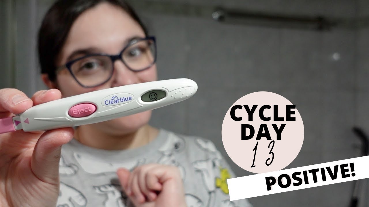 Live Ovulation Test for Cd 13 || Positive Clearblue Digital || TTC Baby ...