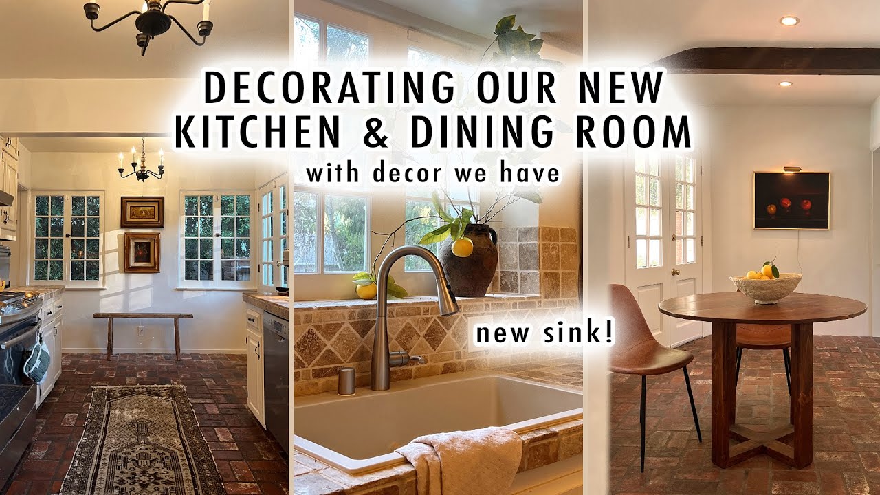Decorating Our New KITCHEN & DINING ROOM (with decor we already have ...