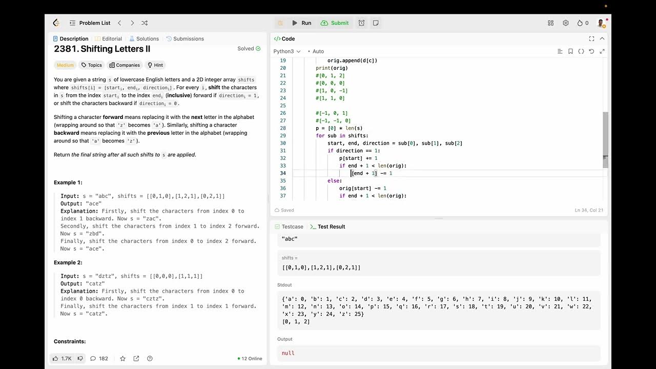 Shifting Letters II - YouTube