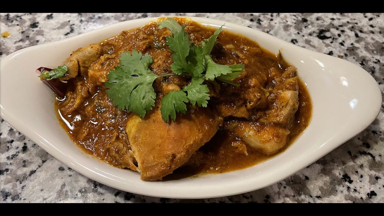 Special chicken curry cooking in dutch oven - YouTube