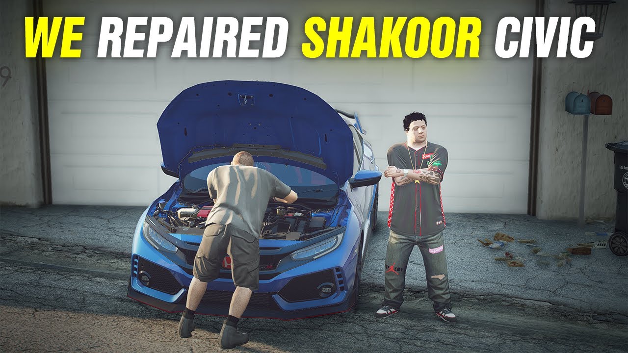 WE REPAIRED SHAKOOR CAR | SHAKOOR SURPRISED | GTA 5 SERIES - YouTube